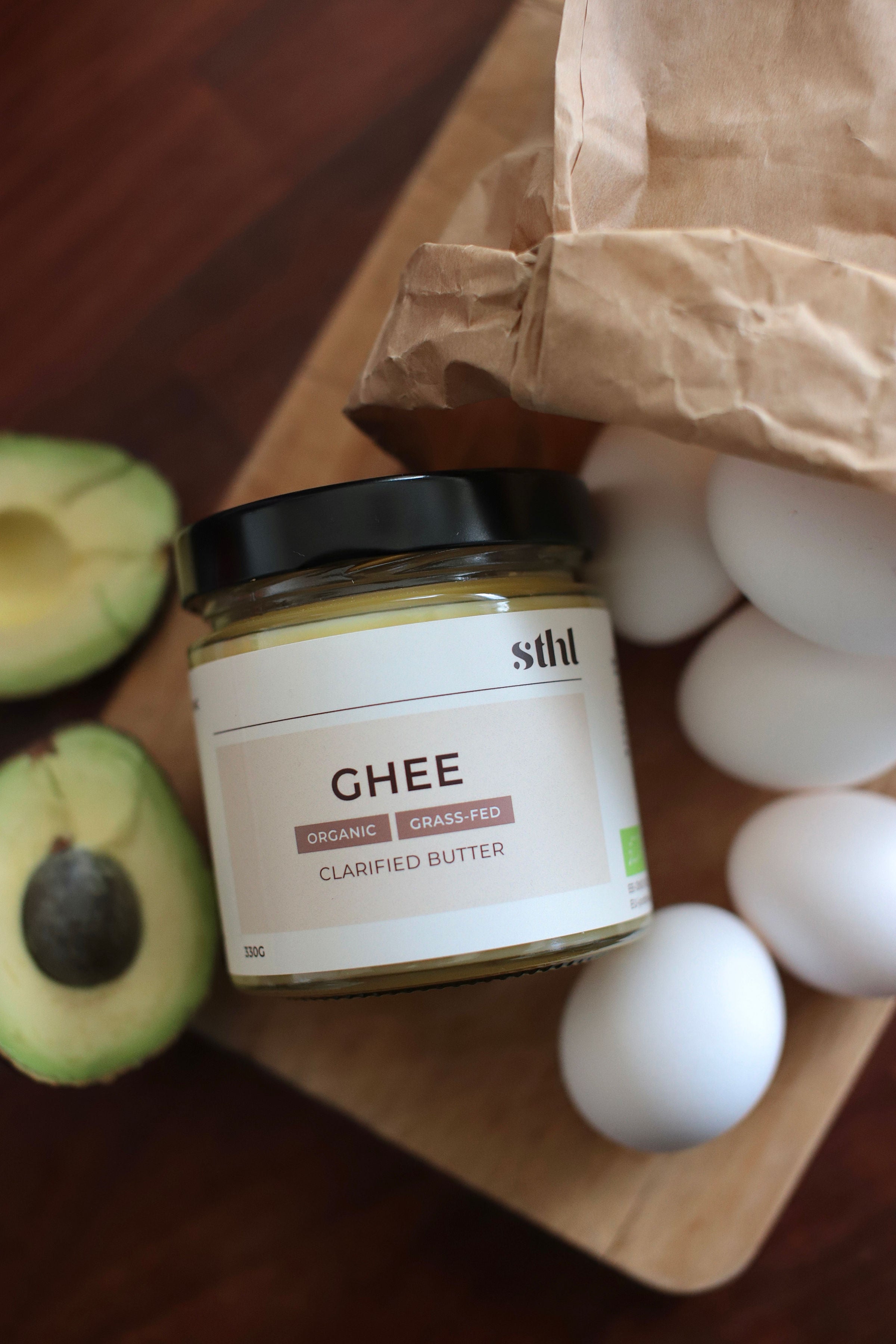Ghee – Luomu kirkastettu voi ruoholla ruokitusta naudasta | Paleokauppa.fi